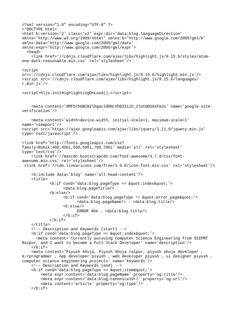 Portfolio Blogger | PDF