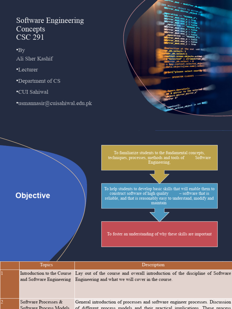 Lecture 1 | PDF | Conceptual Model | Component Based Software Engineering