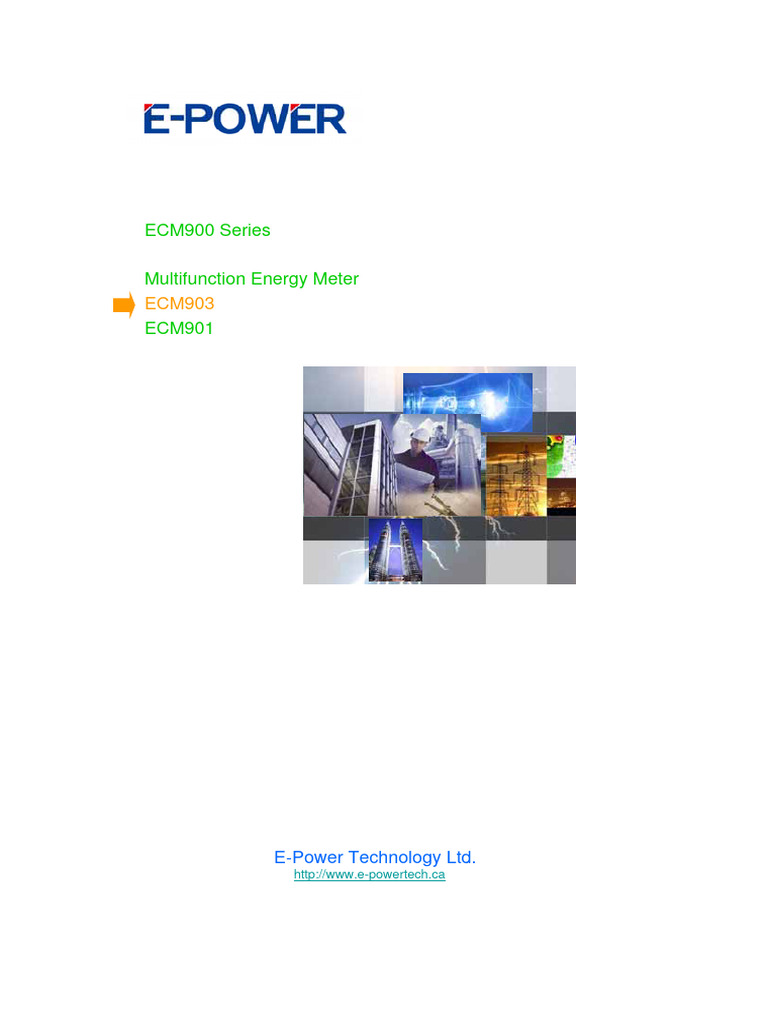 ECM903 Multifunction Energy Meter Brochure | PDF | Computer Engineering | Electronic Engineering