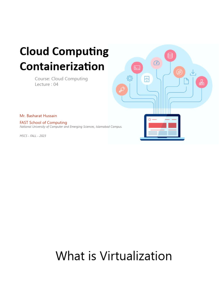 Lec07.2 Cloud Containerization | PDF