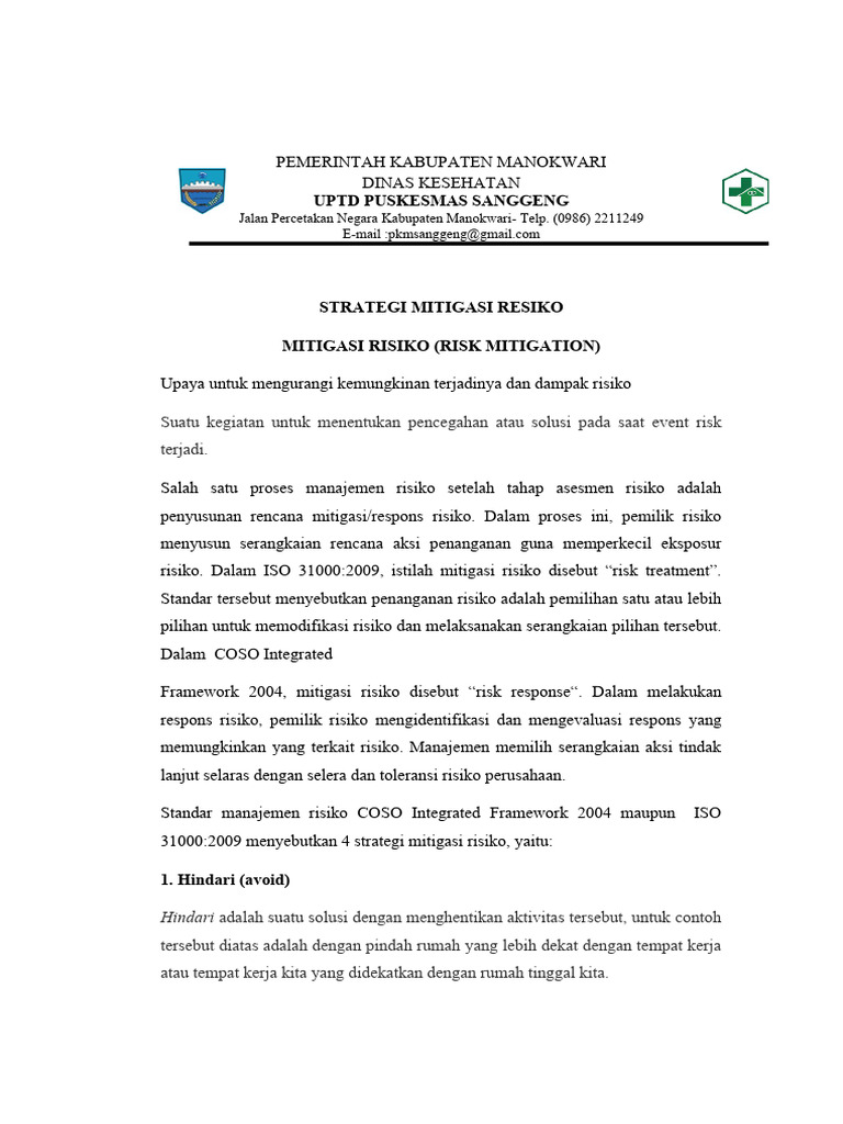 5222 Strategi-Mitigasi-Resiko | PDF