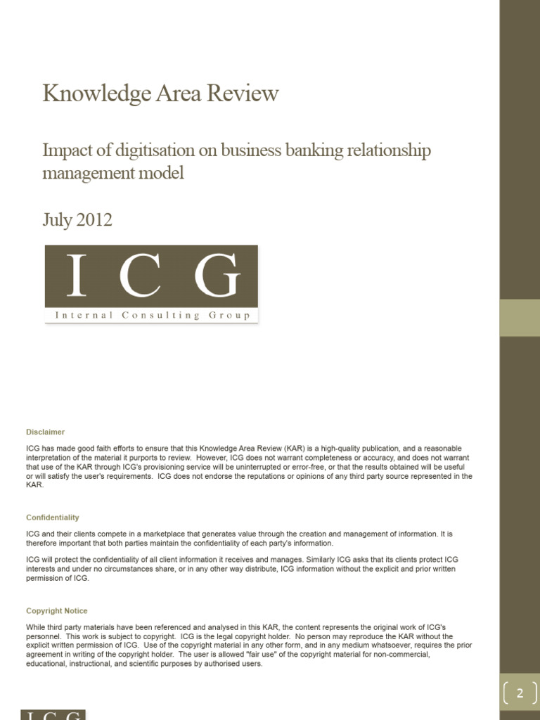 ICG-KAR-007-Digitisation in Business Banking | PDF | Banks | Analytics
