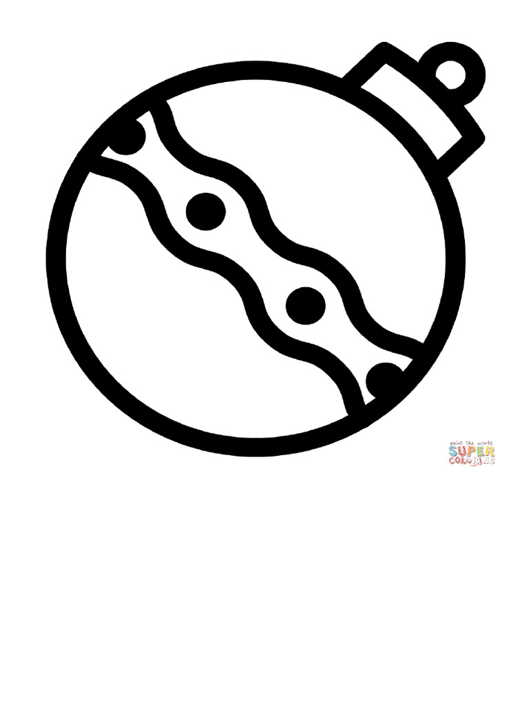 Christmas Decoration Bulb Coloring Page - Free Printable Coloring Pages ...