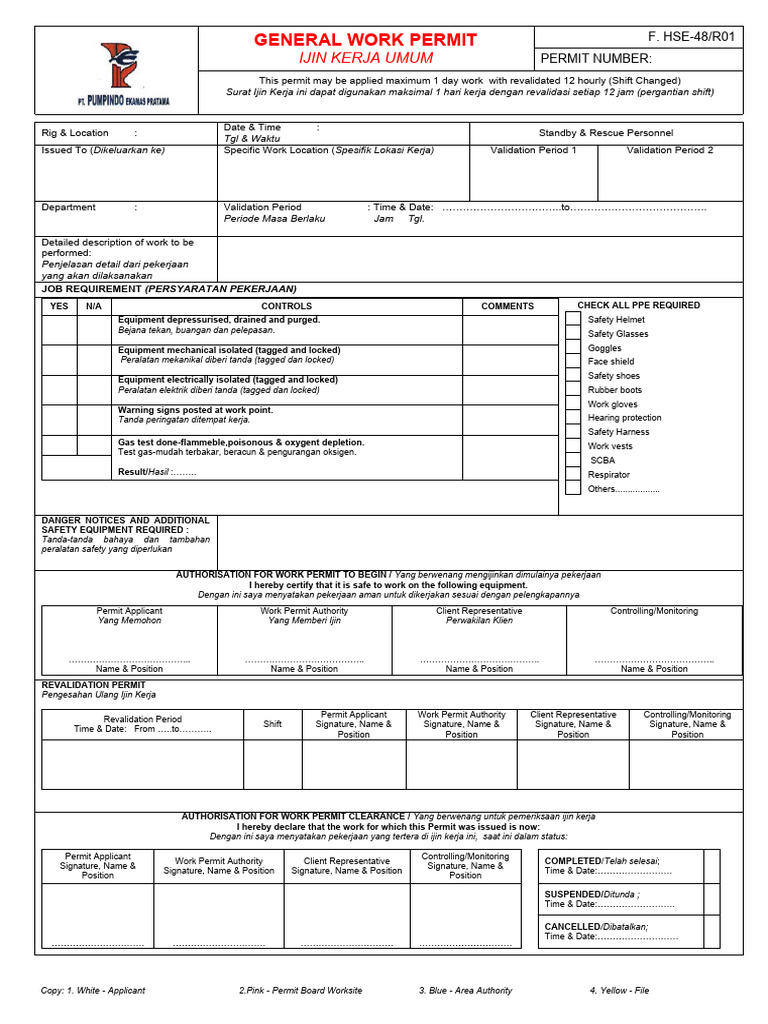 F. 48 General Work Permit | PDF