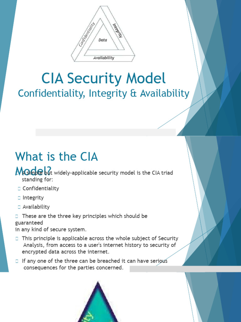 Understanding the CIA Security Model | PDF