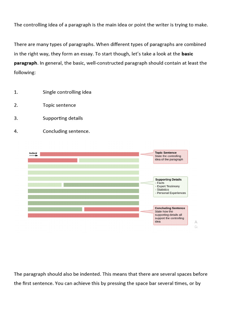 How To Write A Paragraph | PDF | Paragraph | Experience