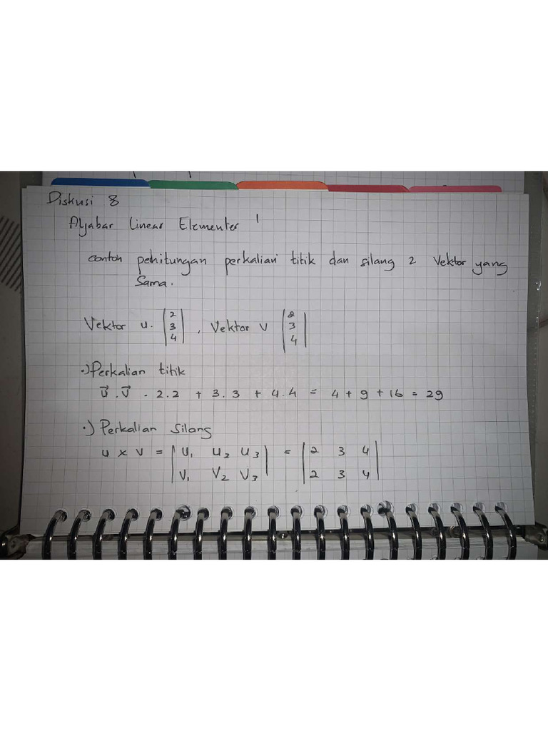 Diskusi 8 Yoze Karse 048697621 Aljabar Linear | PDF