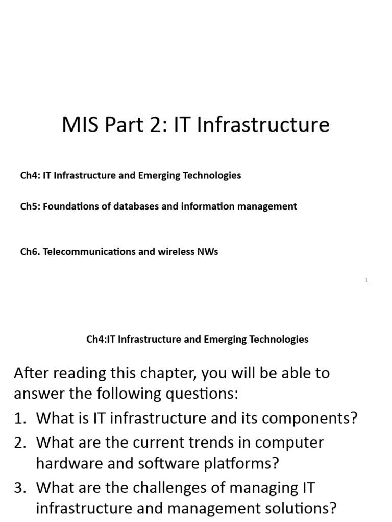 MIS Part 2 Management Information System | PDF | Computer Network | Cloud Computing