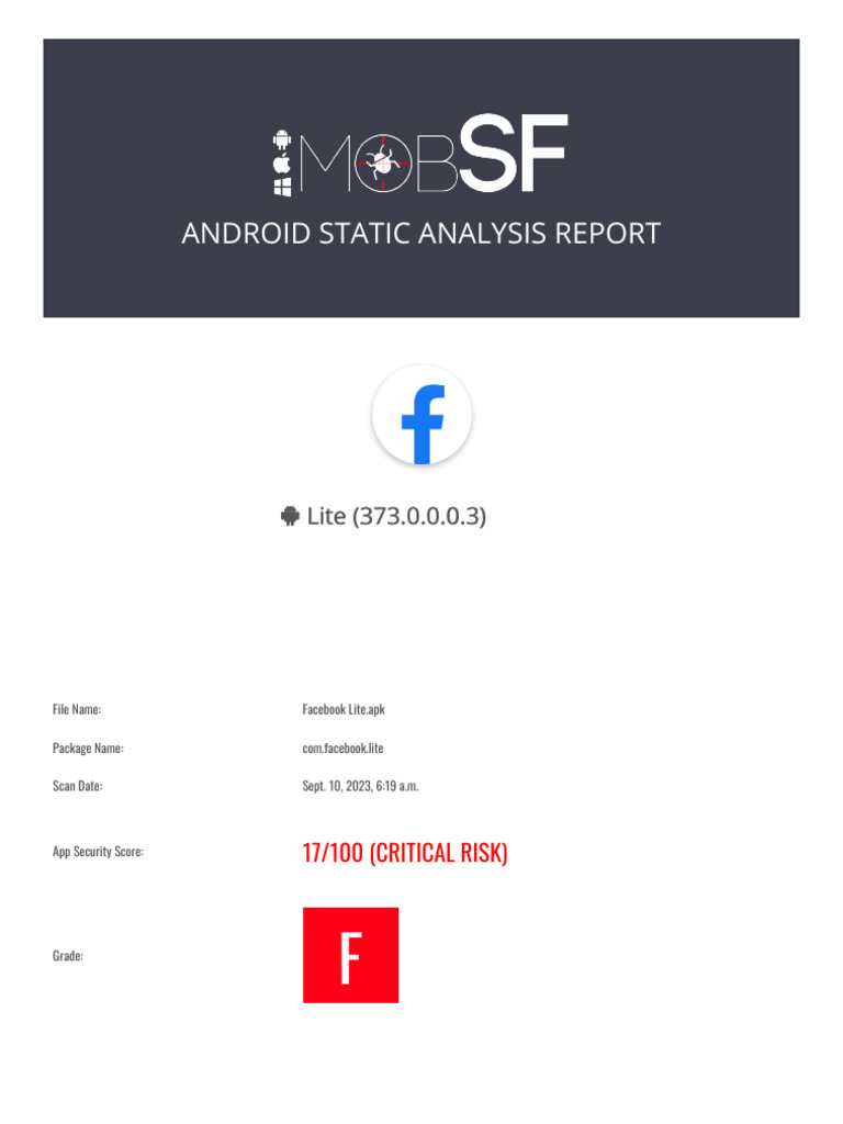 Facebook Lite Report | PDF | Android (Operating System) | Mobile App