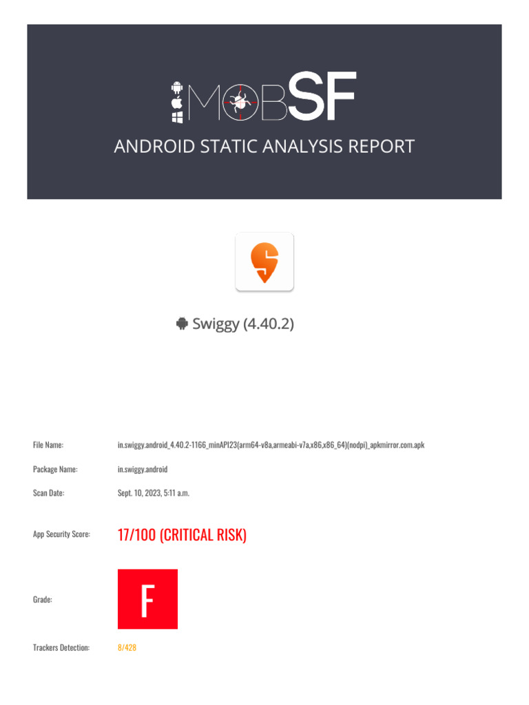 Swiggy Report | PDF | Android (Operating System) | Mobile App Swiggy Report | PDF | Android (Operating System) | Mobile App