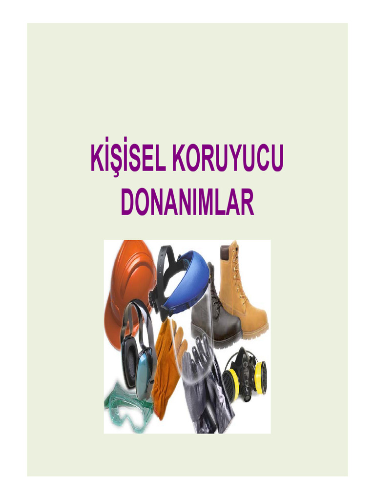 Ders 7 - Kişisel Koruyucular-Son | PDF