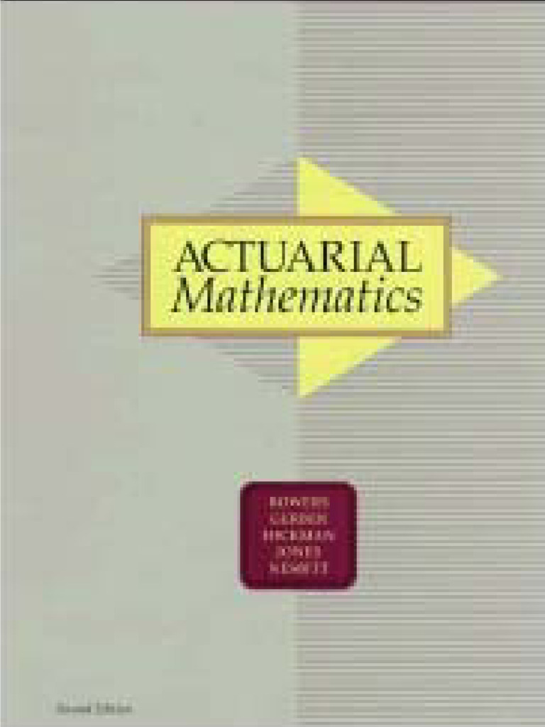 Actuarial Mathematics | PDF