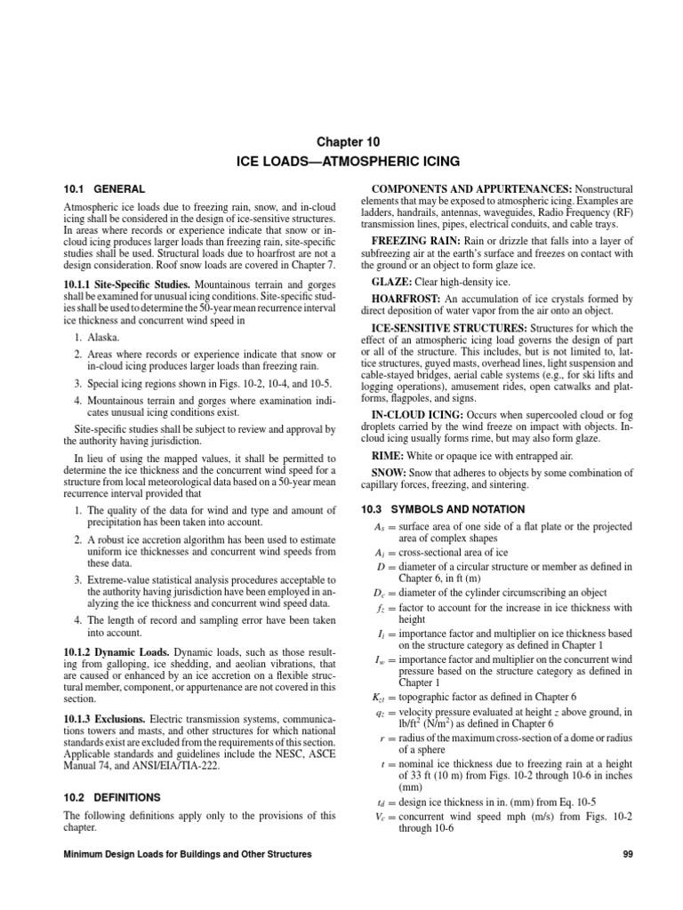 Atmospheric Ice Loads for Structures | PDF | Ice | Snow