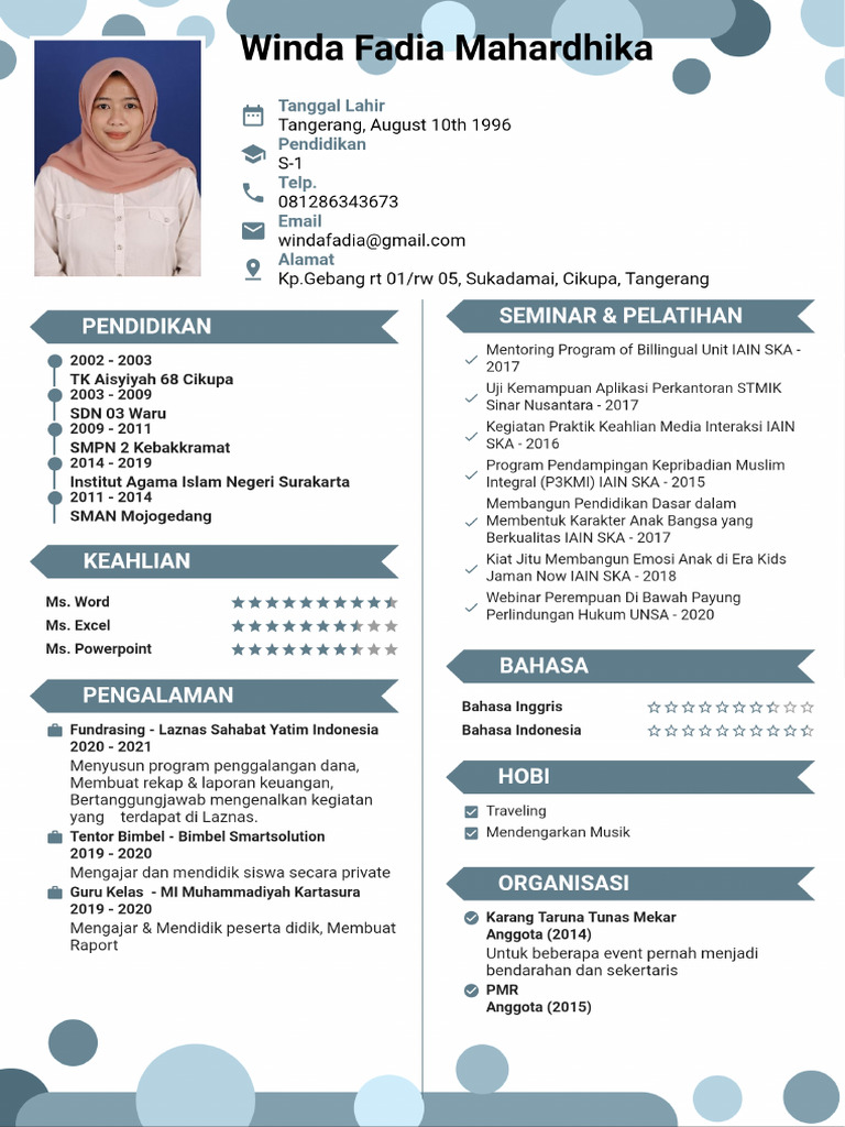 CV Winda 2 | PDF