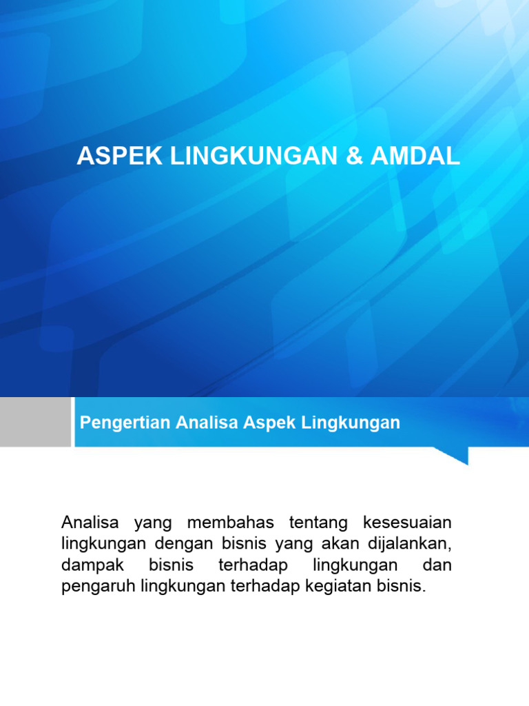 Aspek Lingkungan | PDF