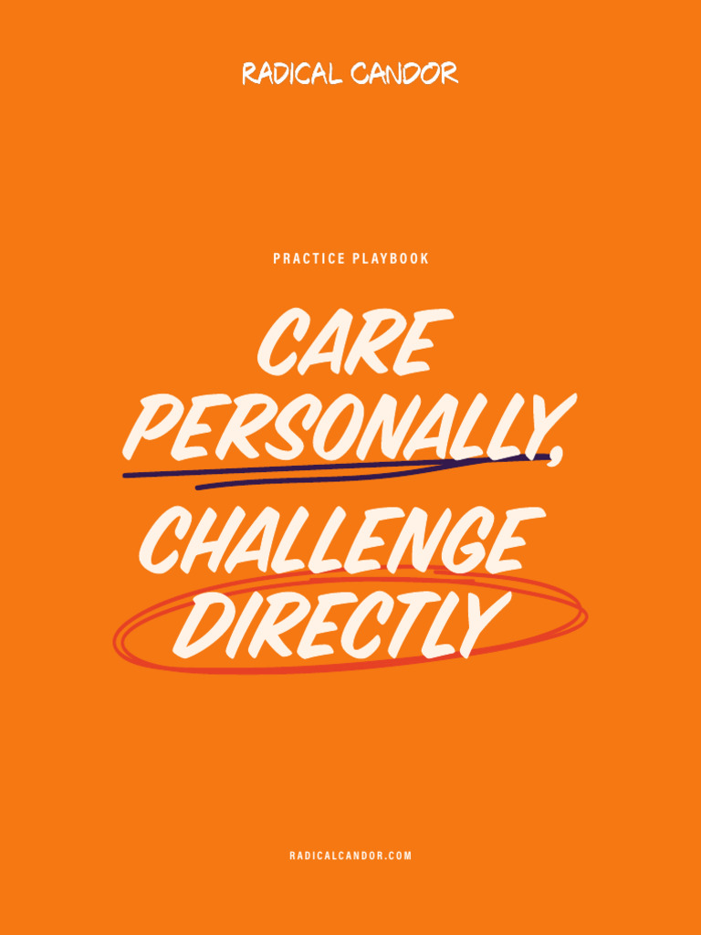 Radical Candor Practice Workbook | PDF | Conversation | Humility