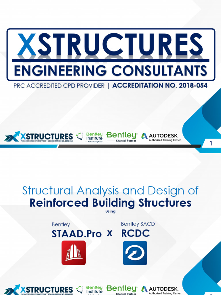 STAAD.Pro Training Manual for Structures | PDF | Truss | Civil Engineering