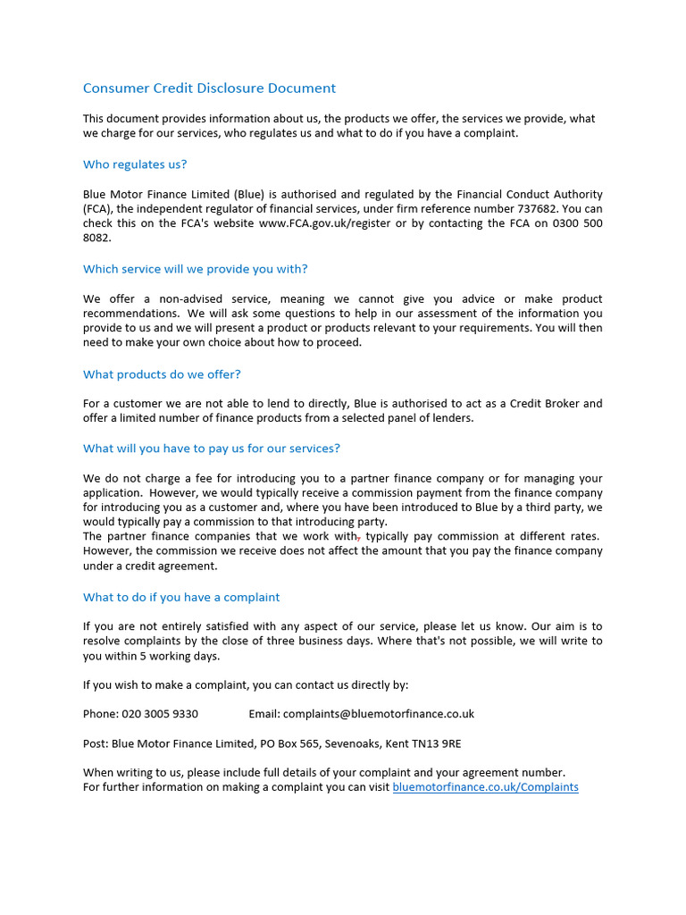 Consumer Credit Disclosure | PDF | Credit Card | Credit