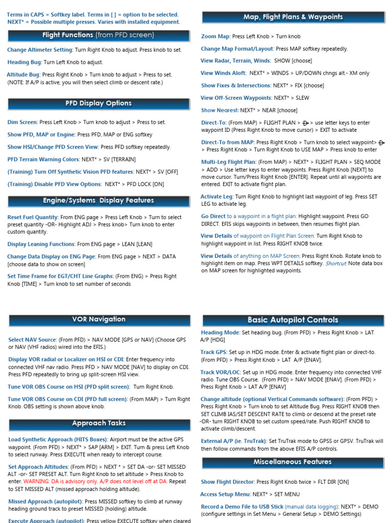 GRT Sport SX Real-Quick-Ref | PDF | Computer Engineering | Aerospace