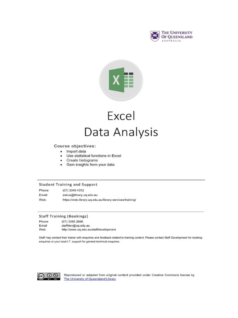 Excel Data Analysis | PDF