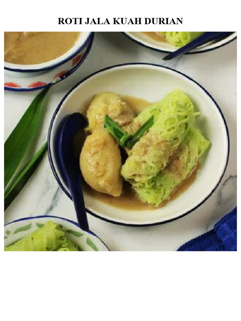 ROTI JALA KUAH DURIAN | PDF