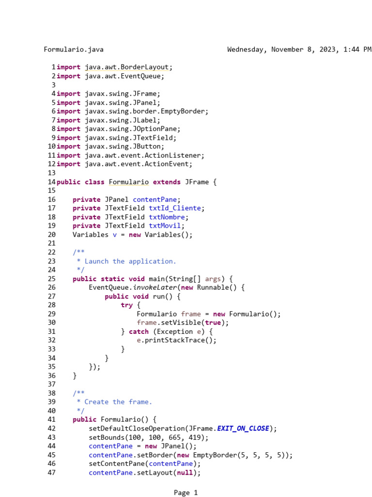 Formulario | PDF | Information Technology | System Software