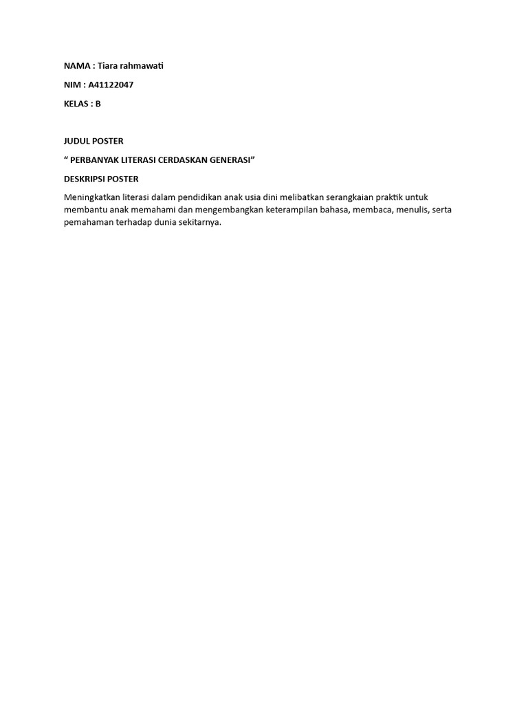 Deskripsi Poster | PDF