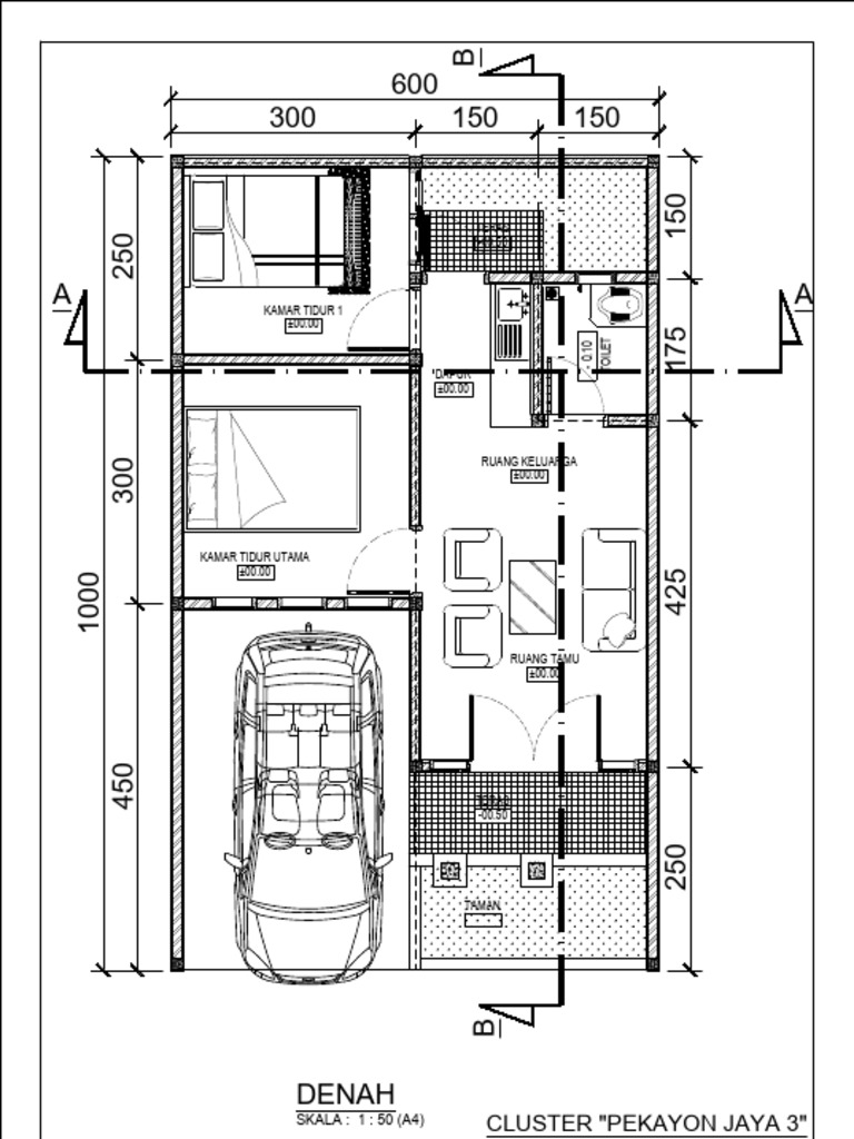 Denah Rumah Tipe 60 (Rev 14052018) | PDF