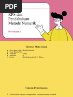 Buku Metode Numerik untuk Mahasiswa | PDF