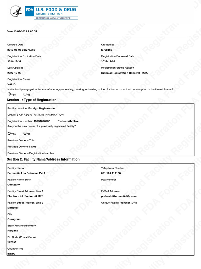 Us FDA Updated 2024 TWT Protein Powder | PDF | Zip Code | Public Services