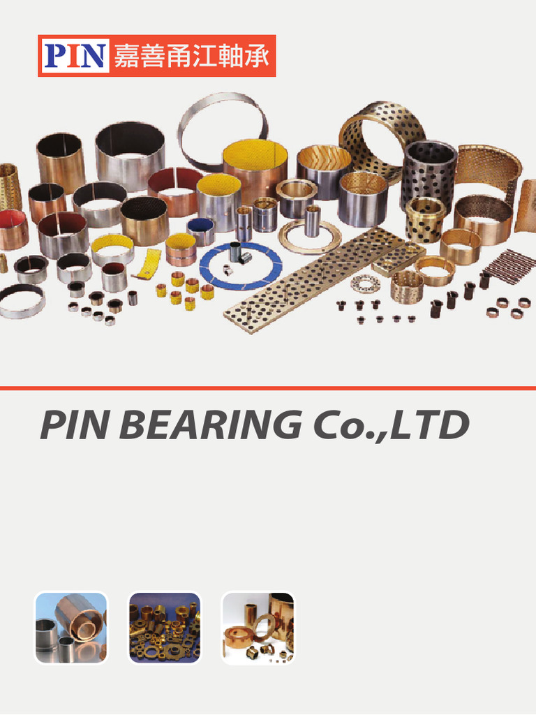 PIN BEARING Catalogue | PDF | Bearing (Mechanical) | Friction