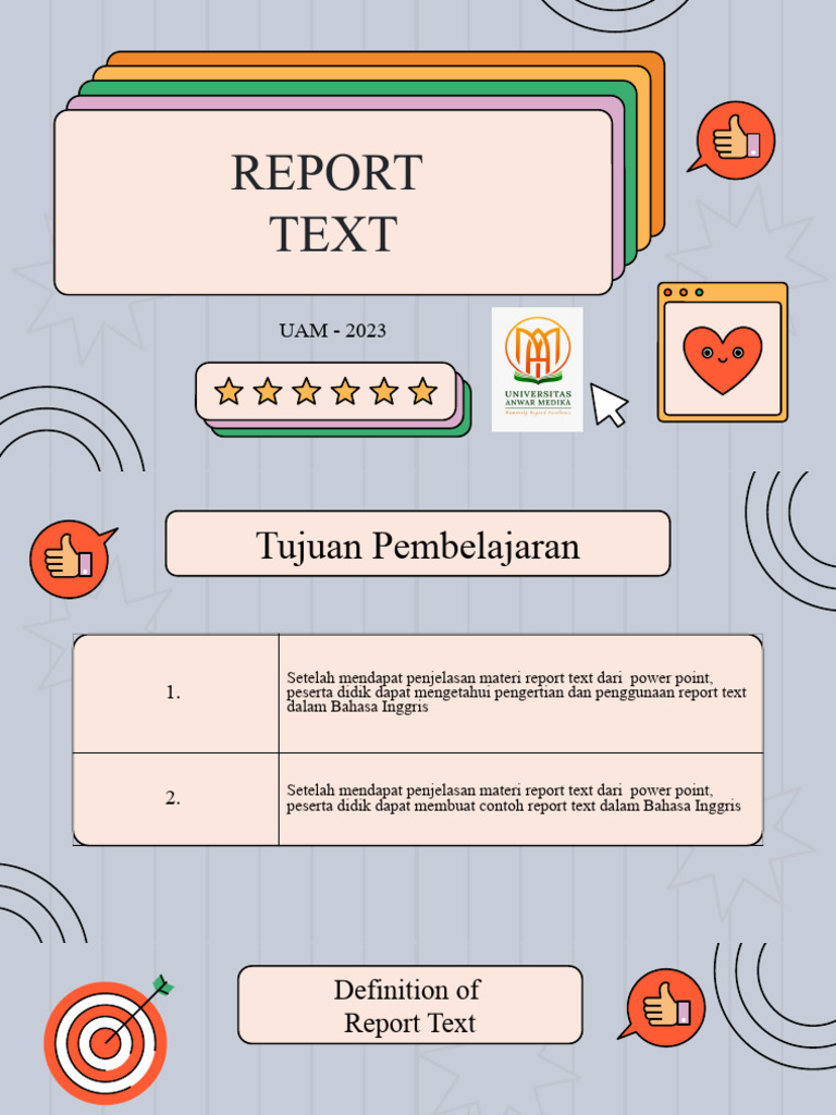 REPORT TEXT. Mutiara Zakhilah A | PDF