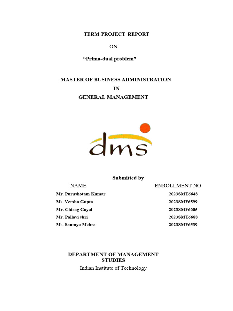 Term Project Report | PDF | Business | Technology & Engineering