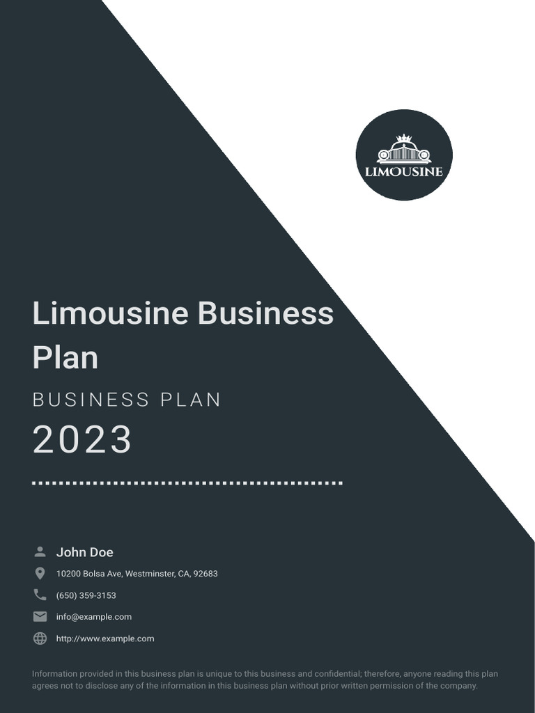 Limousine Business Plan | PDF