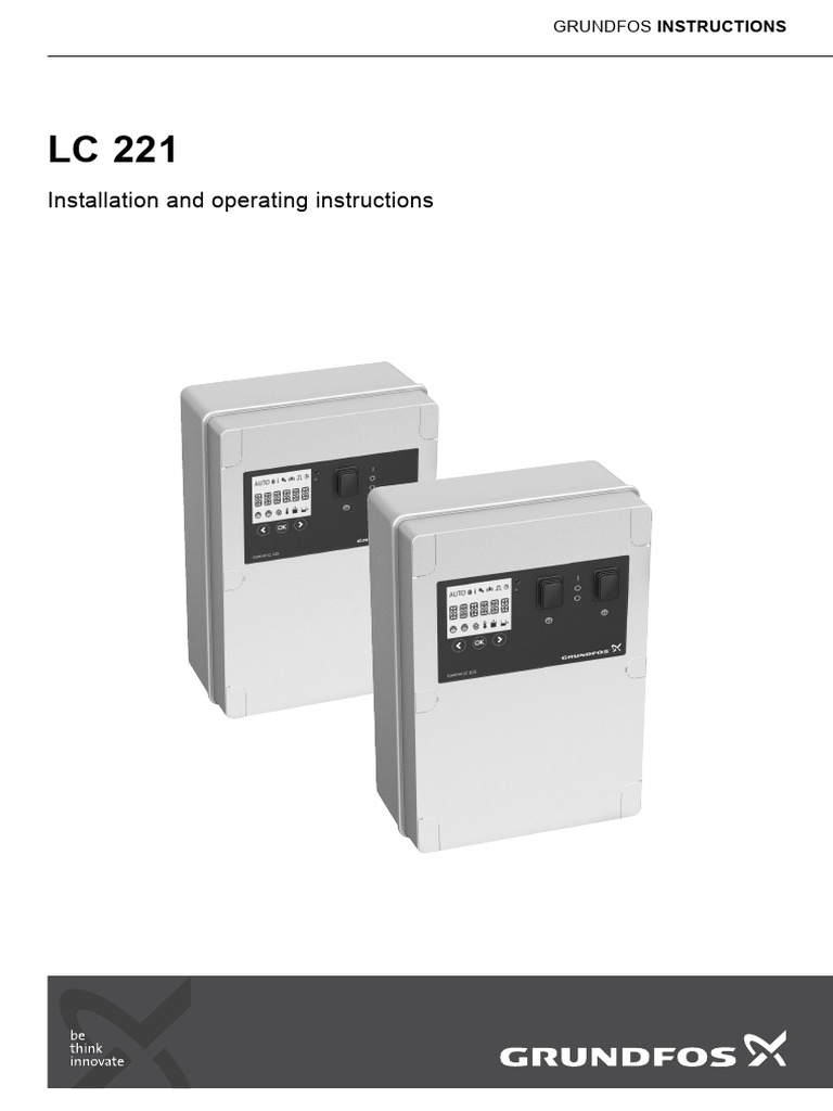 Grundfos LC 221 Controller Guide | PDF | Pumping Station | Switch