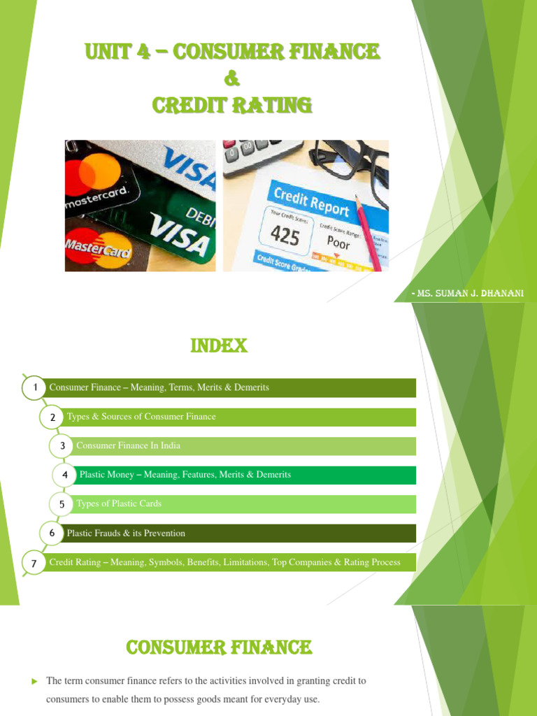 Consumer Finance & Credit Rating | PDF | Credit Card | Debit Card