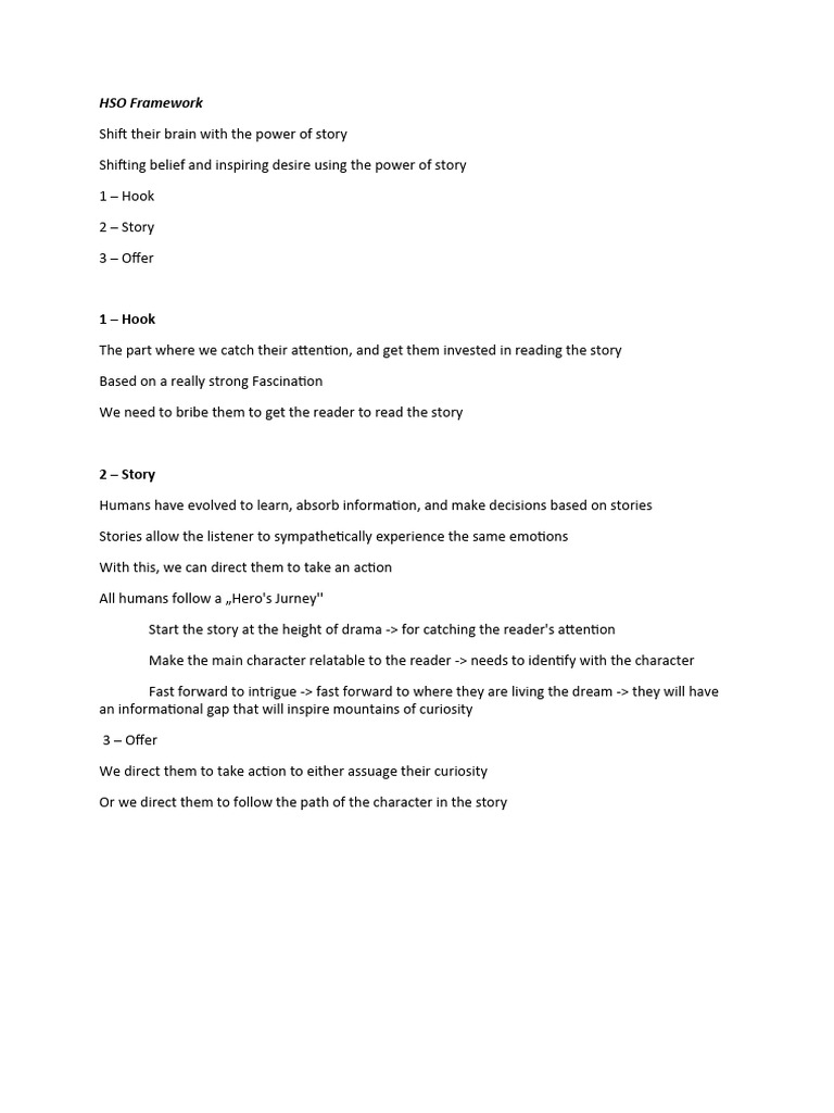 HSO Framework | PDF