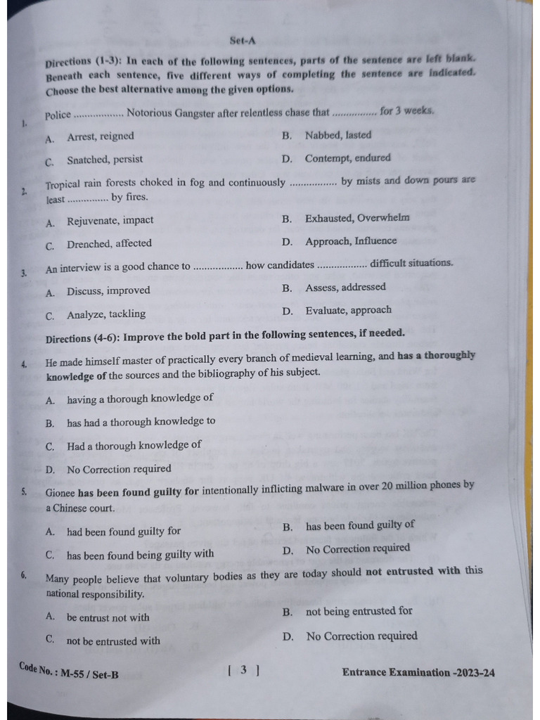 JMI MBA 2023 - Set B | PDF