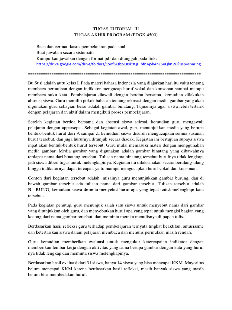 Tap - Tugas Tutorial Iii | PDF