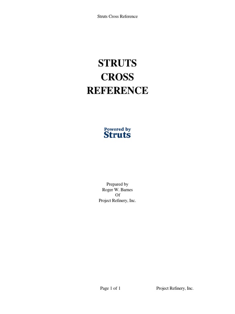 Struts Cross Reference | PDF | Java Server Pages | Java Servlet
