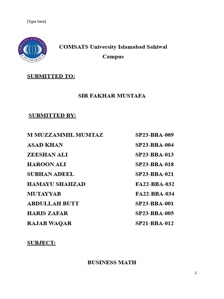 Math Business Combine Project | PDF | Interest | Interest Rates