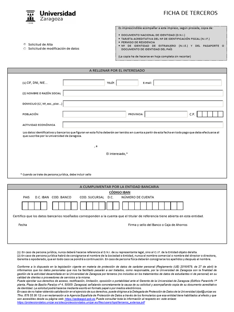 Ficha Terceros23 | PDF