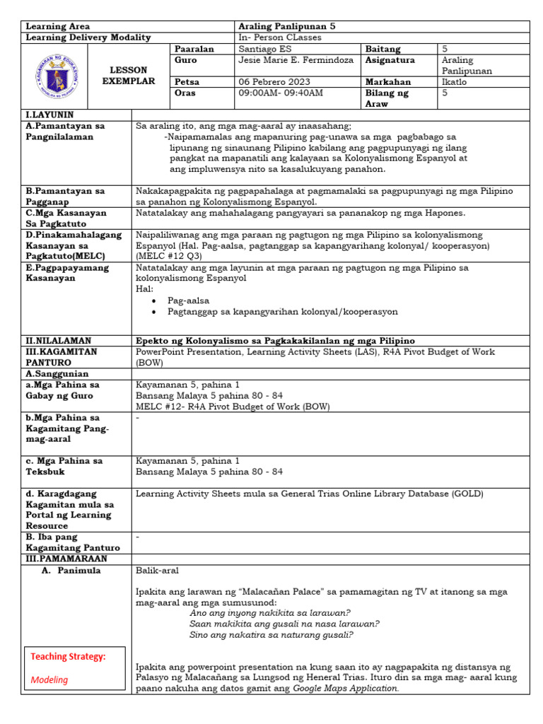 1st-CO-MELC-12-G5-AP | PDF