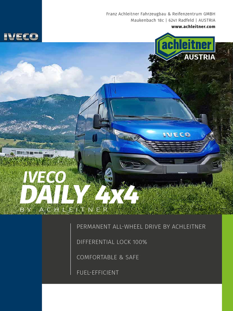 AWD+COM - IVECO-Daily-4x4 (4seitig) - EN | PDF | Four Wheel Drive | Axle