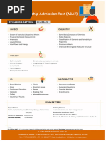 ALLEN Scholarship Admission Test (ASAT) : Syllabus & Pattern | PDF ...