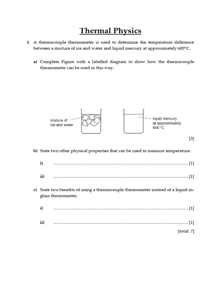 Thermal Physics | PDF