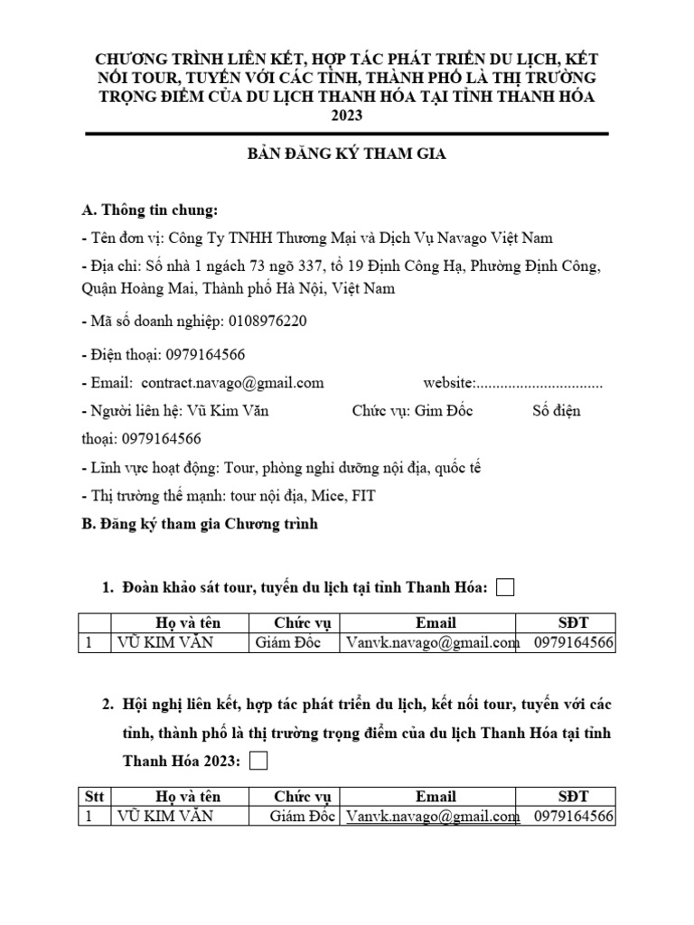 Ban Dang Ky | PDF