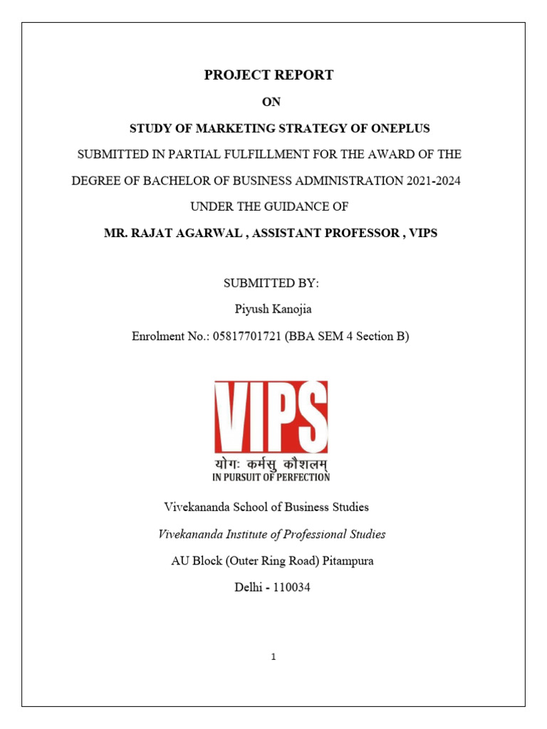 Piyush Kanojia | PDF | Strategic Management | Marketing