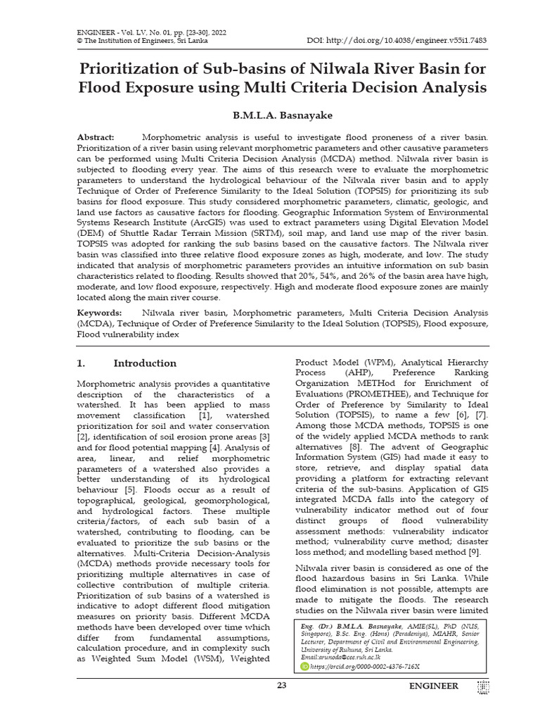 Admin, Paper 03 | Download Free PDF | Drainage Basin | Flood