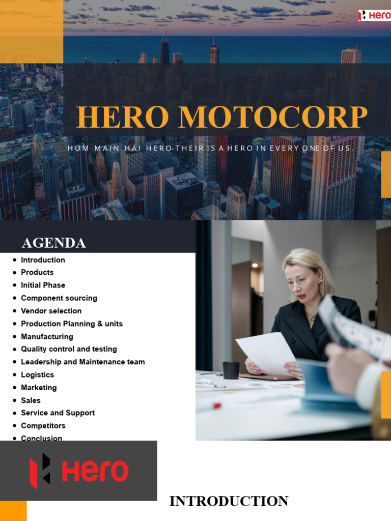 Hero MotoCorp Manufacturing Overview | PDF | Transport | Land Vehicles